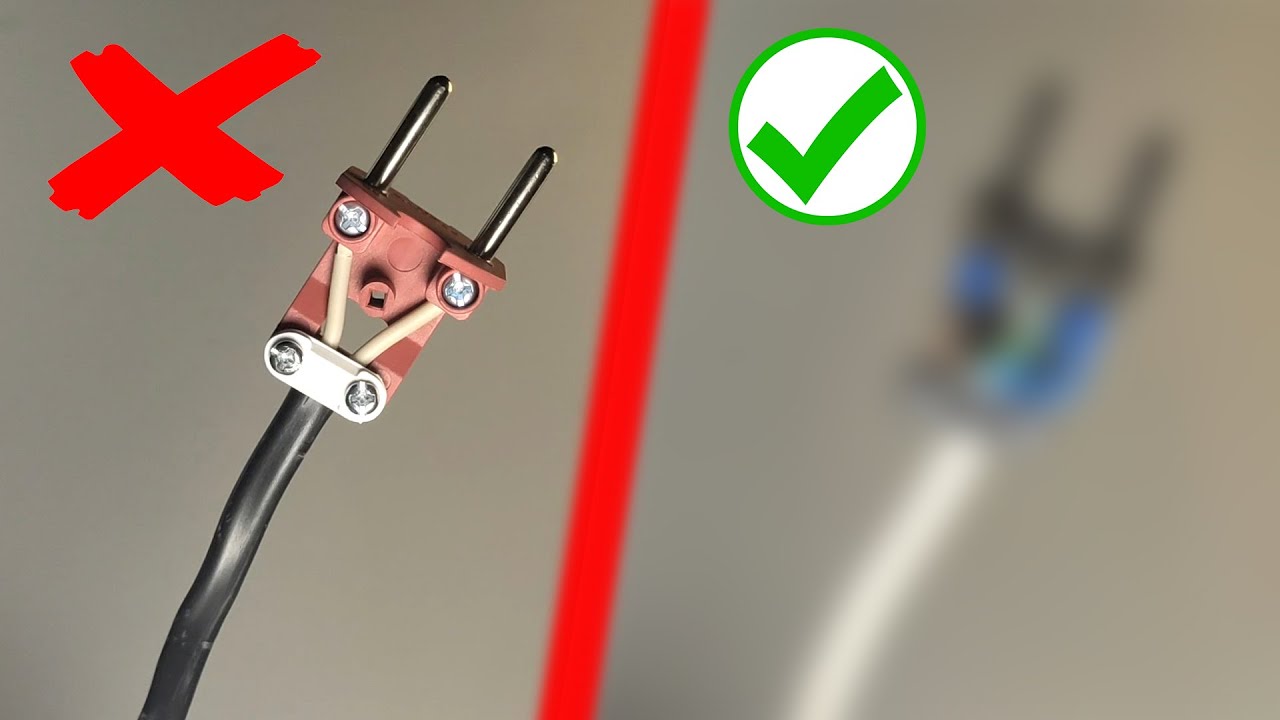 How to connect the plug and the electrical cable correctly? - YouTube