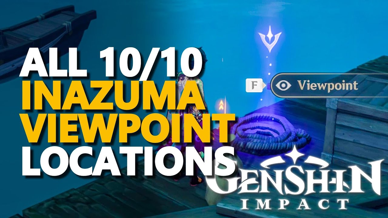 All Inazuma Viewpoint Genshin Impact - YouTube