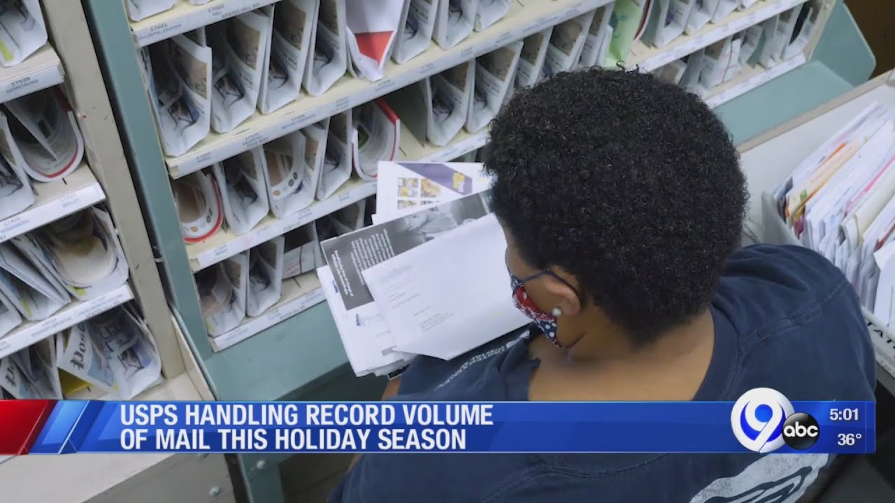 USPS handling record volume of mail this holiday season - YouTube