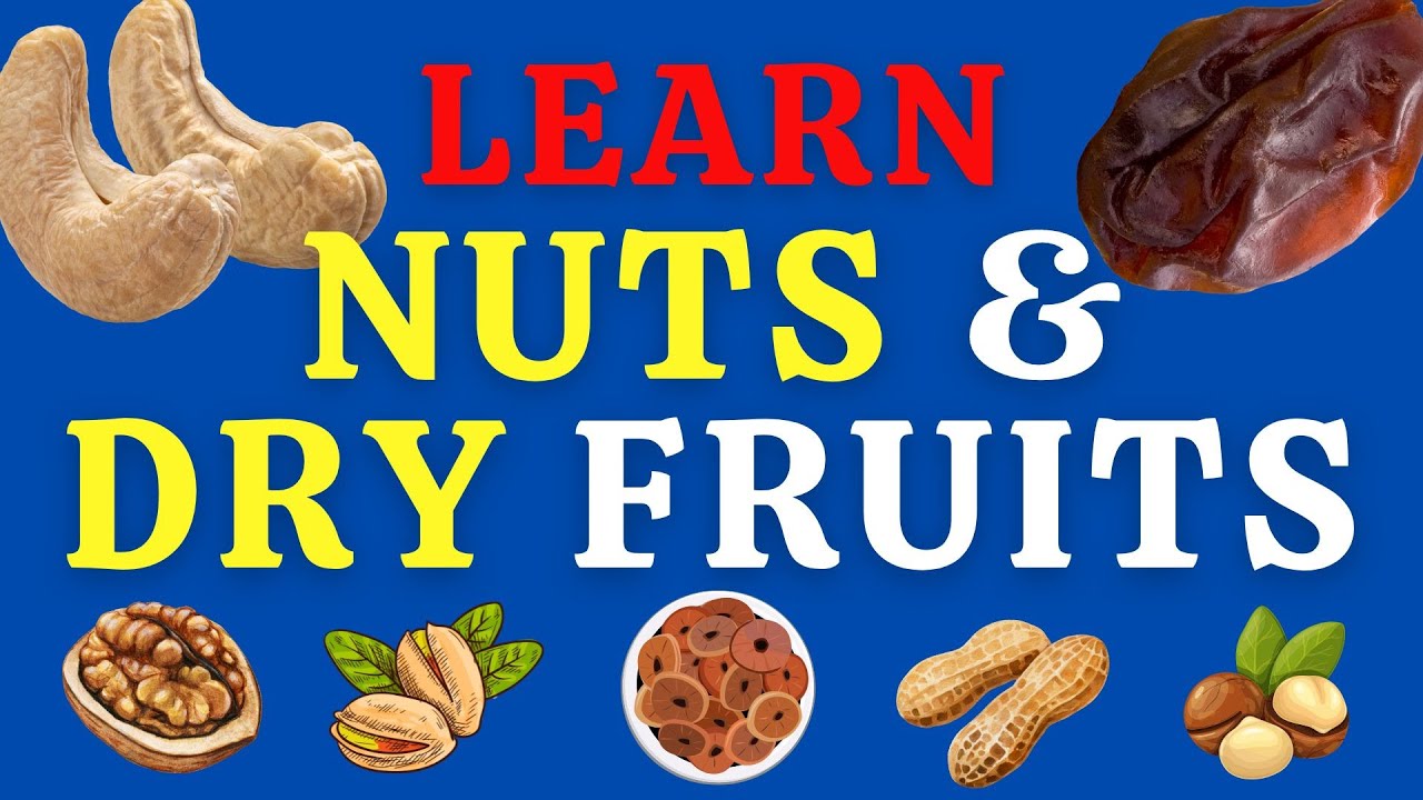 Dry Fruits Name in English | Nuts and Dried Fruits |Vocabulary ...