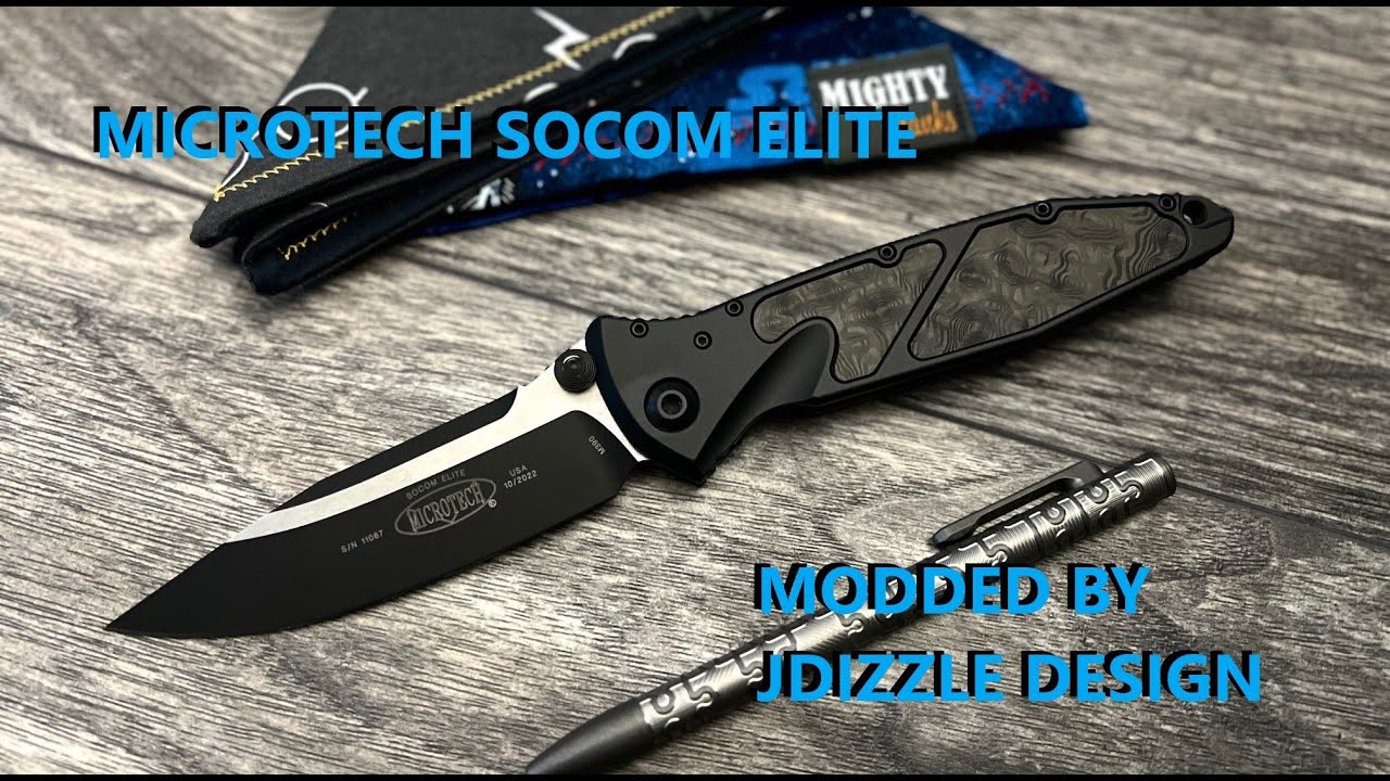 Microtech SoCom Elite modded by Jdizzle Design - YouTube
