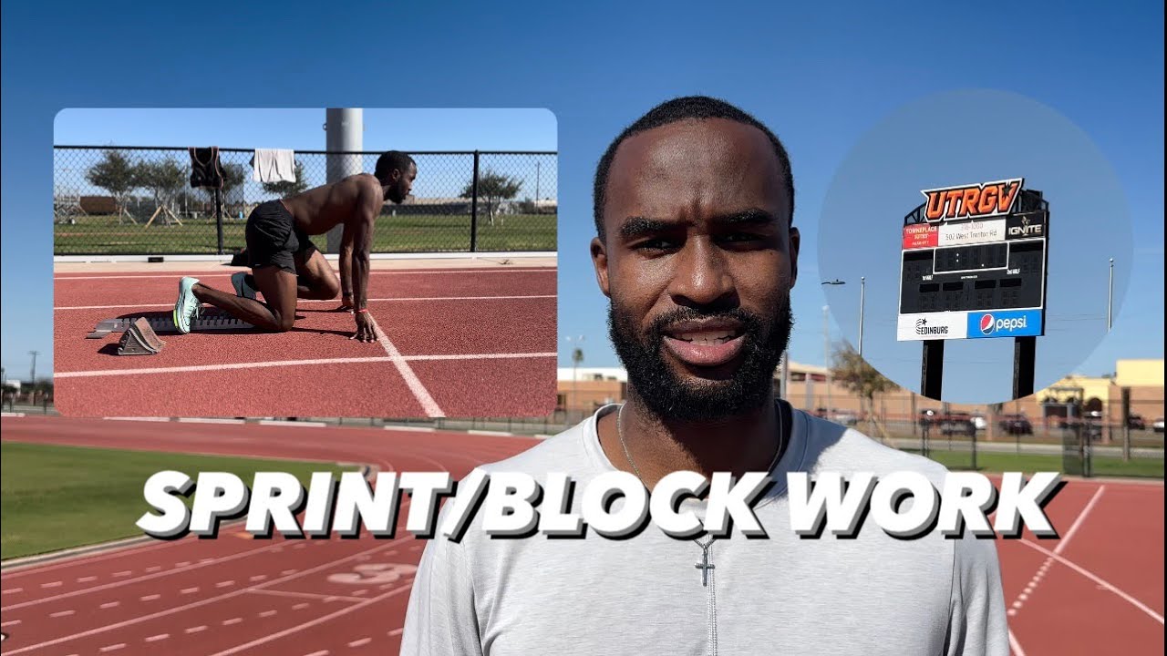 SPRINT & BLOCK WORK AT UTRGV TRACK - YouTube