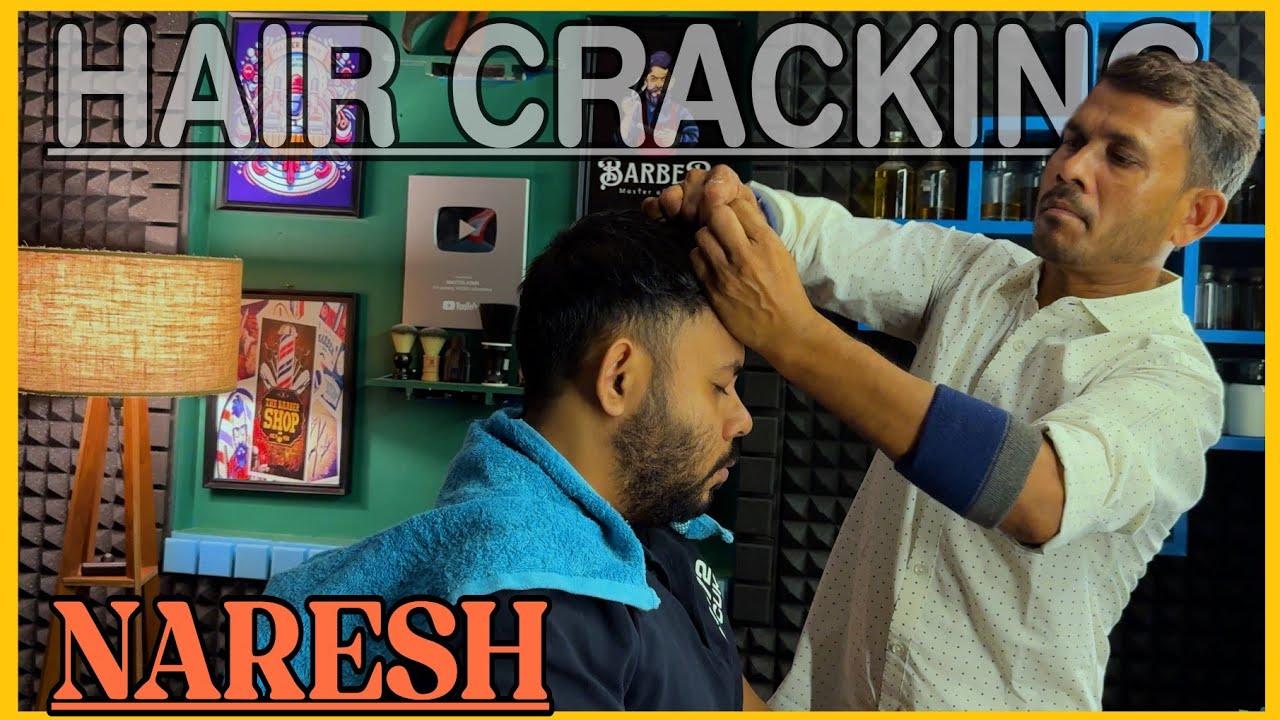 💈Loud Hair Cracking/ Scalp Popping Head Massage | Back Massage by ...