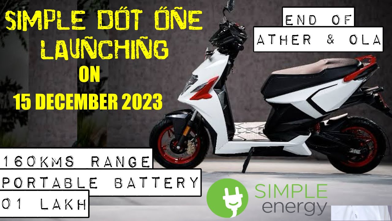 Simple Dot One Electric Scooter Launch Update | Simple Energy Malayalam ...