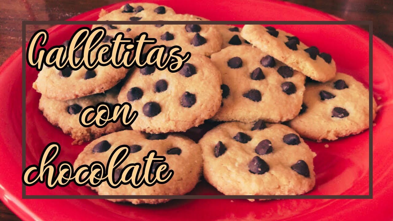 como hace galletitas caseras. Galletitas con chips de chocolate. Muy ...