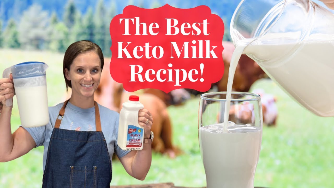 My NEW Keto Milk Recipe!🥛The Best Ever! - YouTube