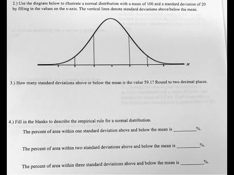 [Math] Use the diagram below t0 illustrate normal distribution with ...