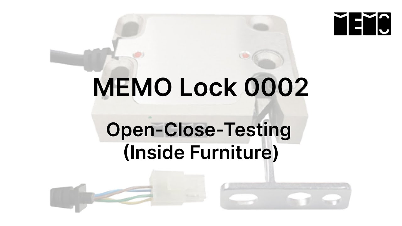 Memo Lock 0002 - Opening-Closing-Testing (Inside furniture) - YouTube