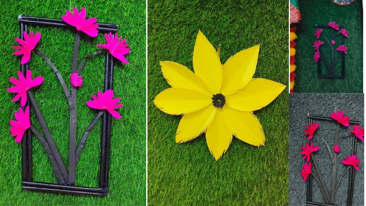 How to make Paper wall hanging/Paper wall hanging/wall decor items ...