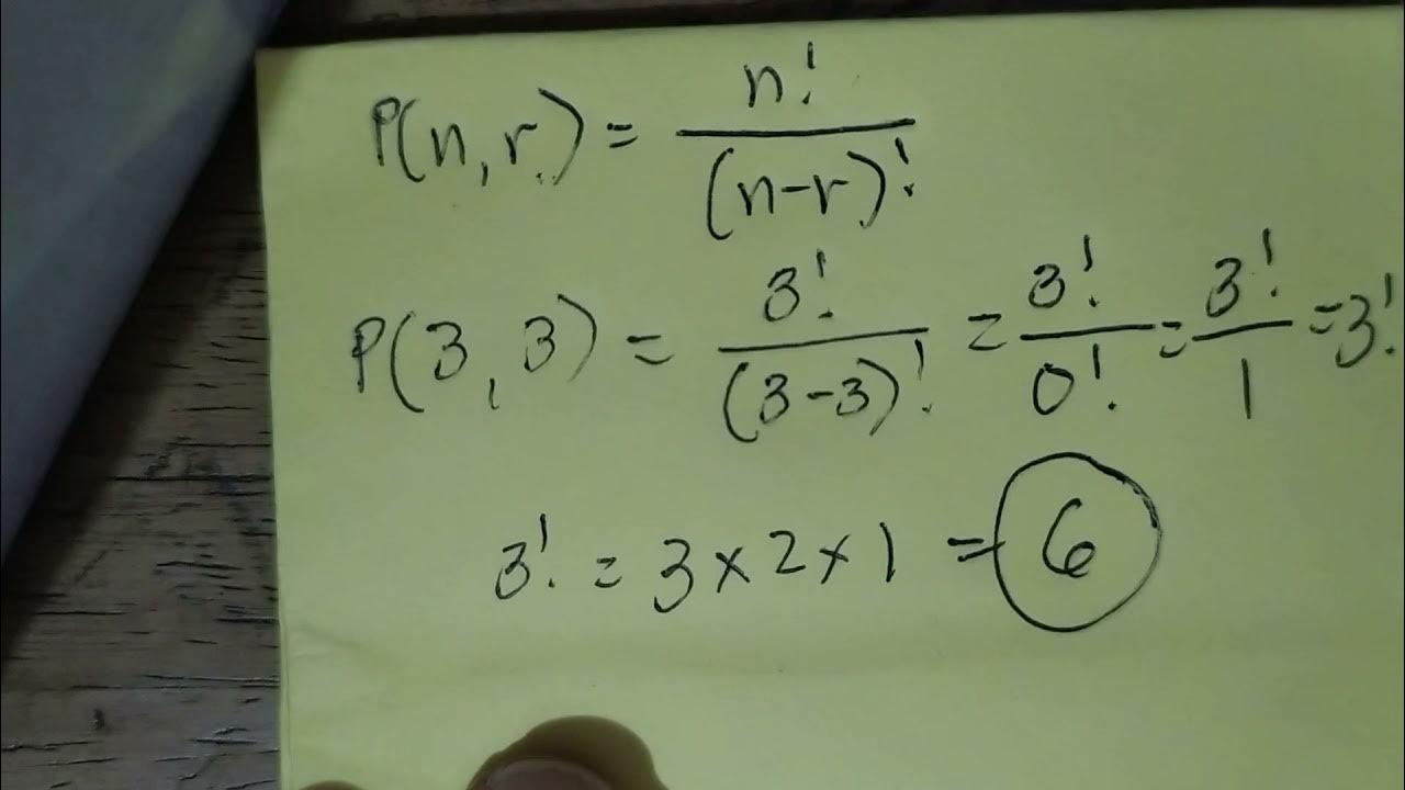 Permutation Permutation Of N Objects Taken R At A Time Youtube