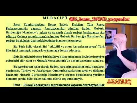 MUBARİZ MƏNSİMOV AZADLIÜ