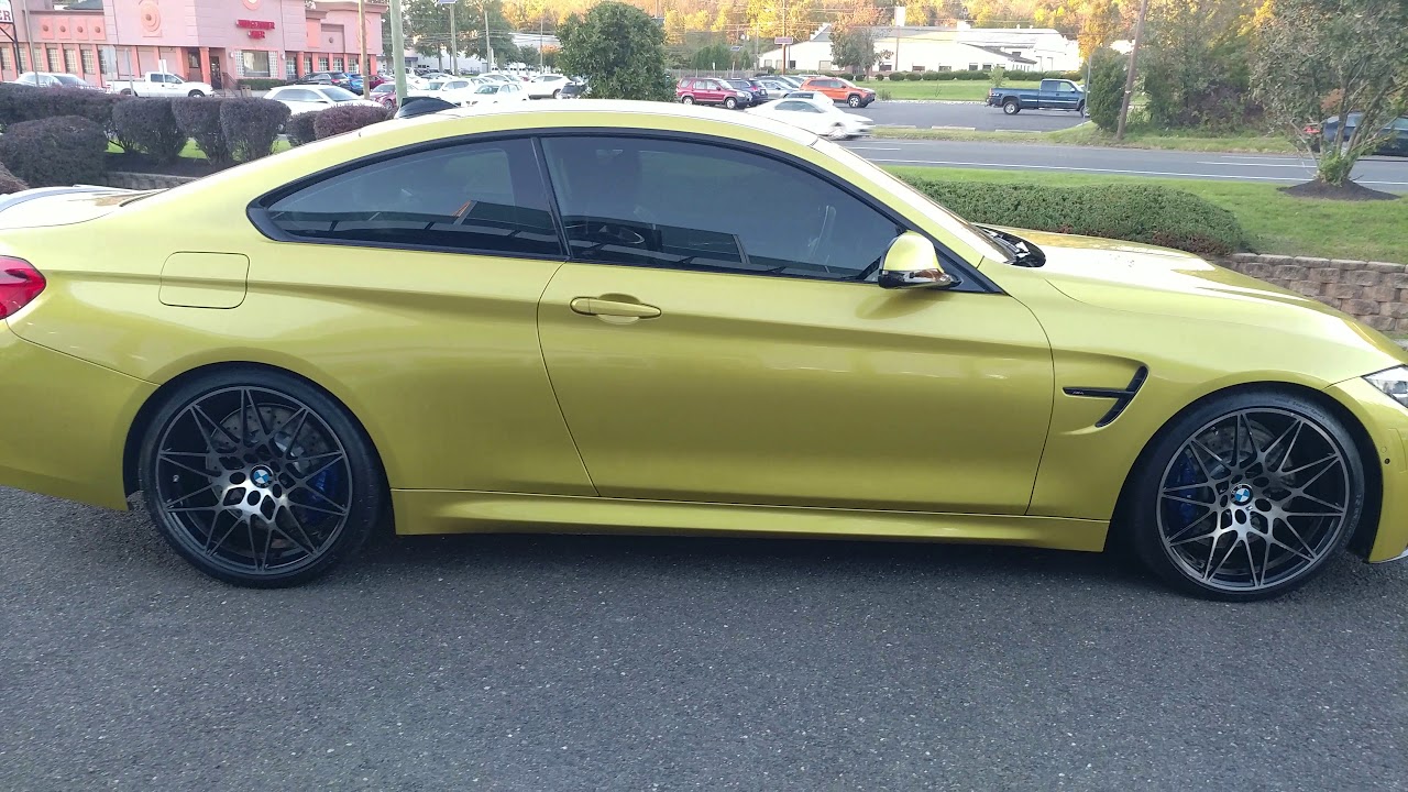 2018 AUSTIN YELLOW METALLIC BMW M4 - YouTube