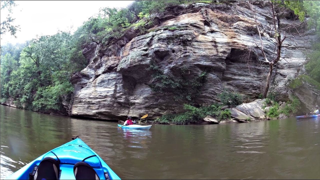 Kayaking Down The Dan River, Danbury, NC July 4, 2019 - YouTube