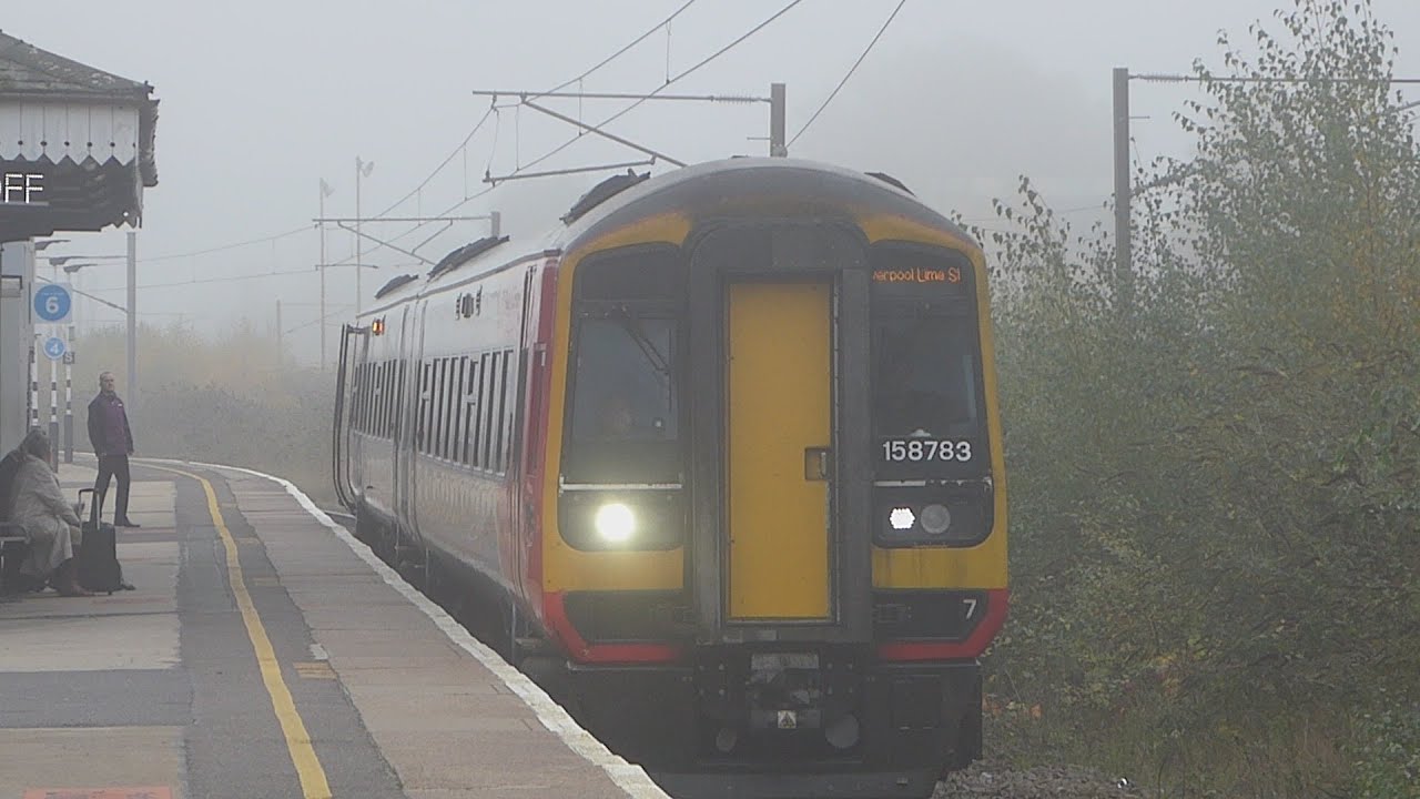 EMR Class 158 leaves Grantham (14/11/22) - YouTube