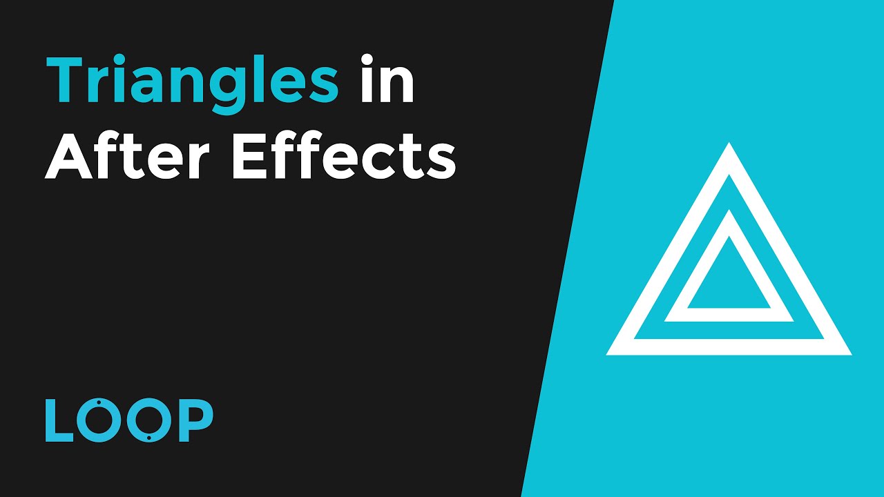 How to make triangle masks and shapes in After Effects - YouTube