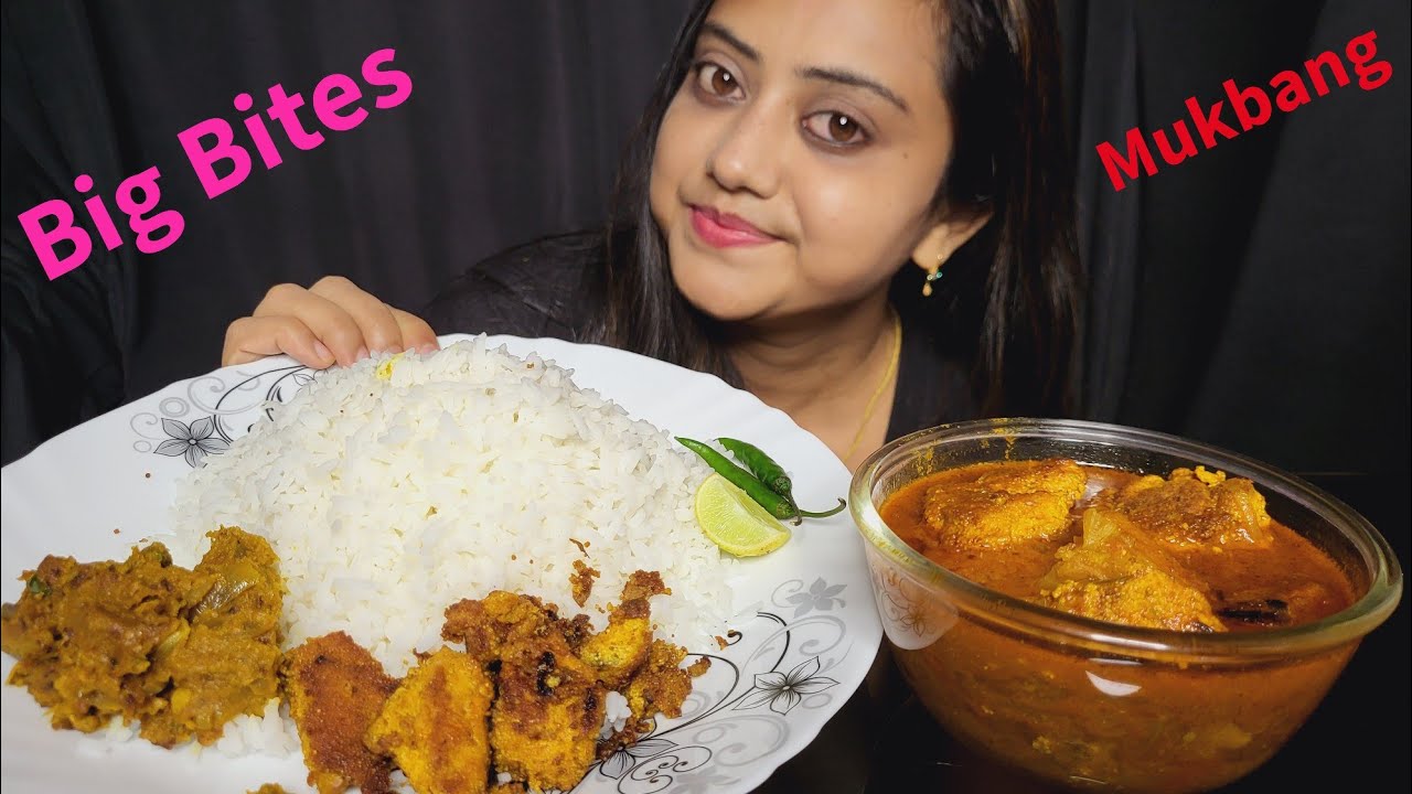 ASMR EATING SHOW- Rice, Potol bata, Fish Egg Kalia || Mukbang || - YouTube