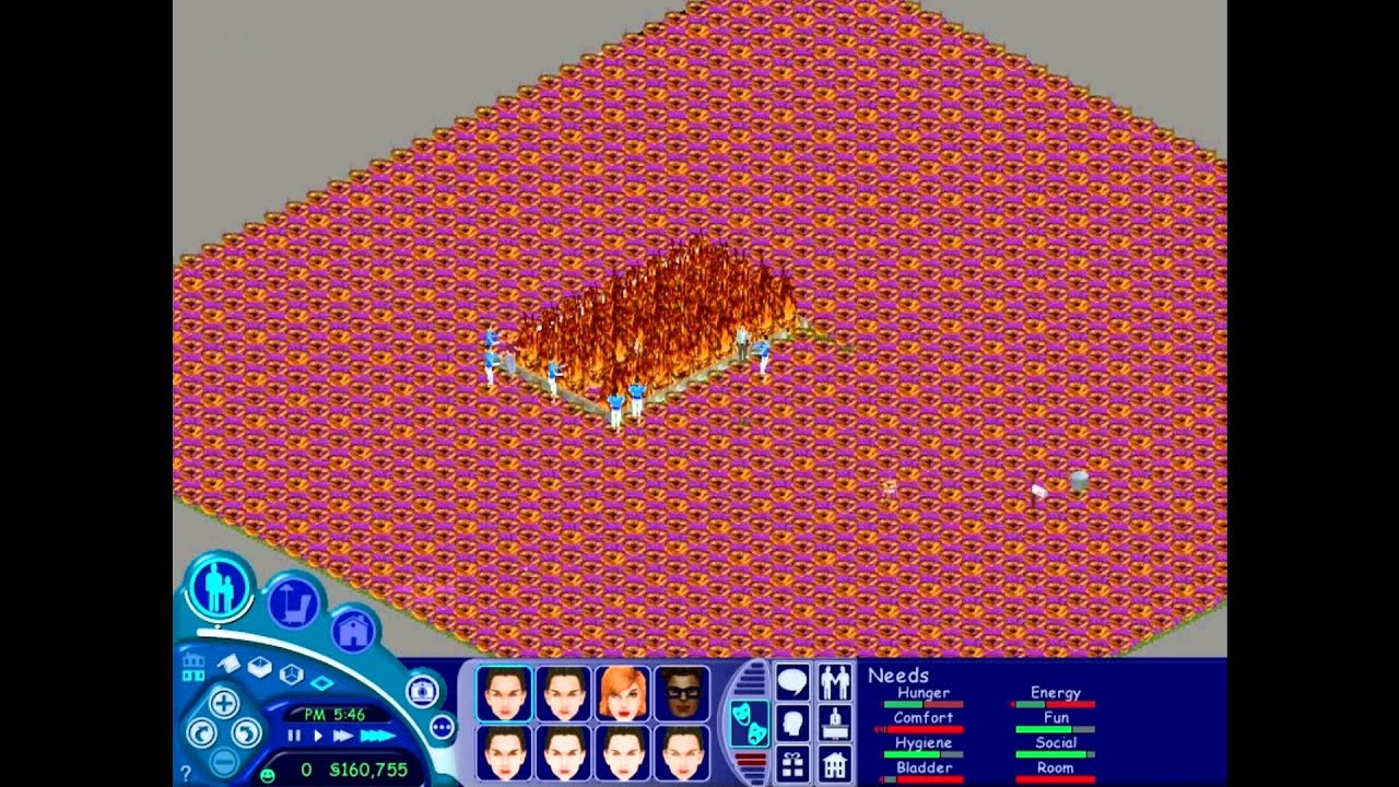 The sims 1 Big Fire [Reqeusted by Frysianboy] - YouTube