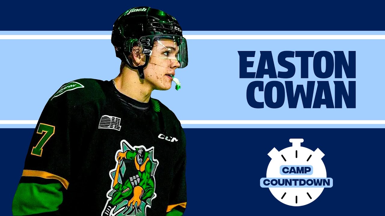 Easton Cowan w/ Scott Wheeler | Leafs Camp Countdown - YouTube