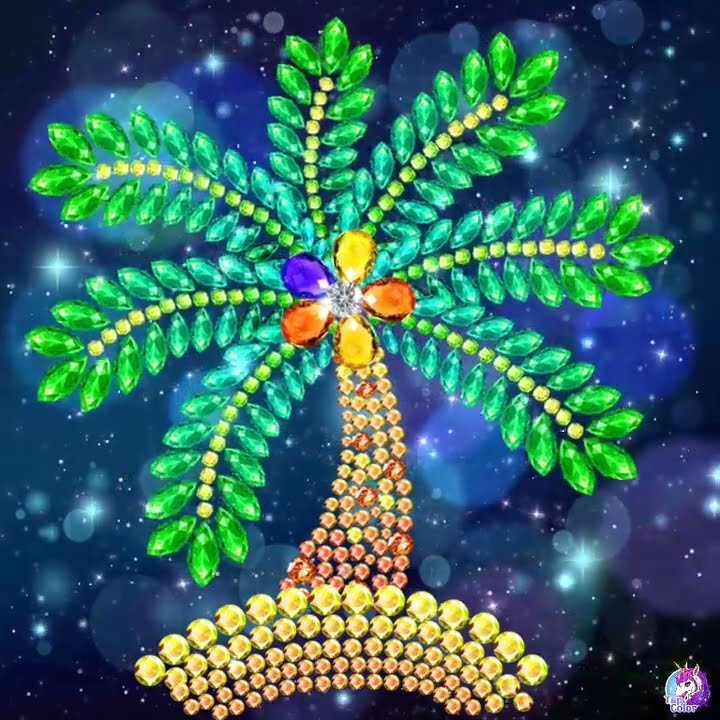 Tap Color - Diamond Art: Tropical Diamond Jewel Tree (Animated Pics ...
