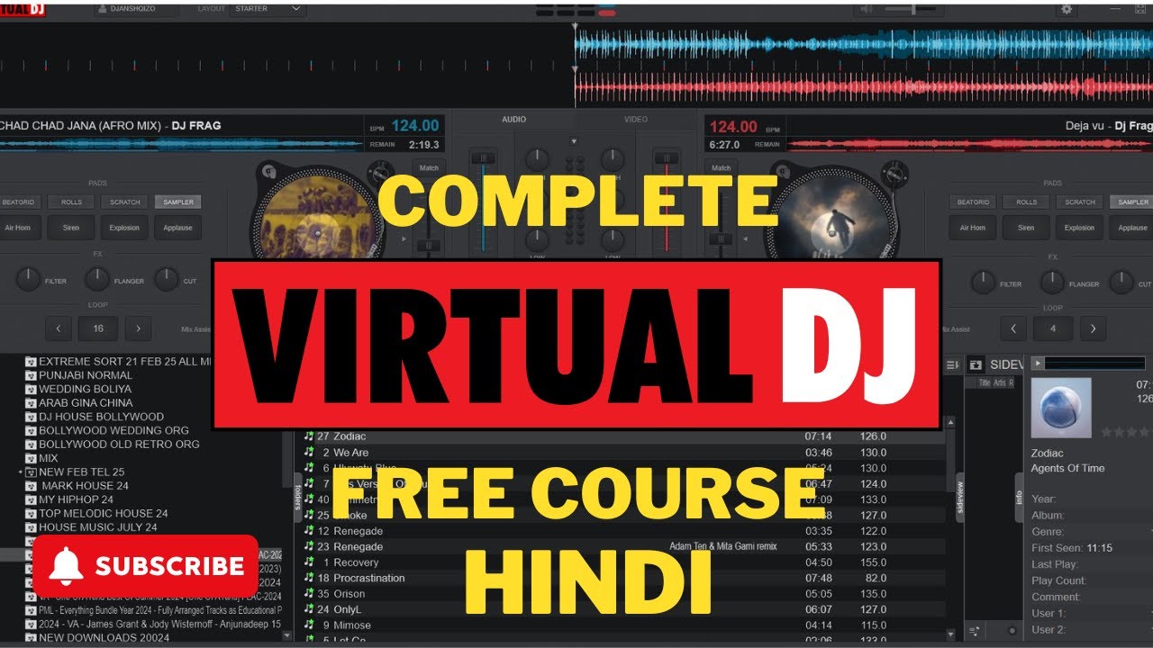 Virtual DJ Tutorial | Free course in Hindi - Intro - YouTube