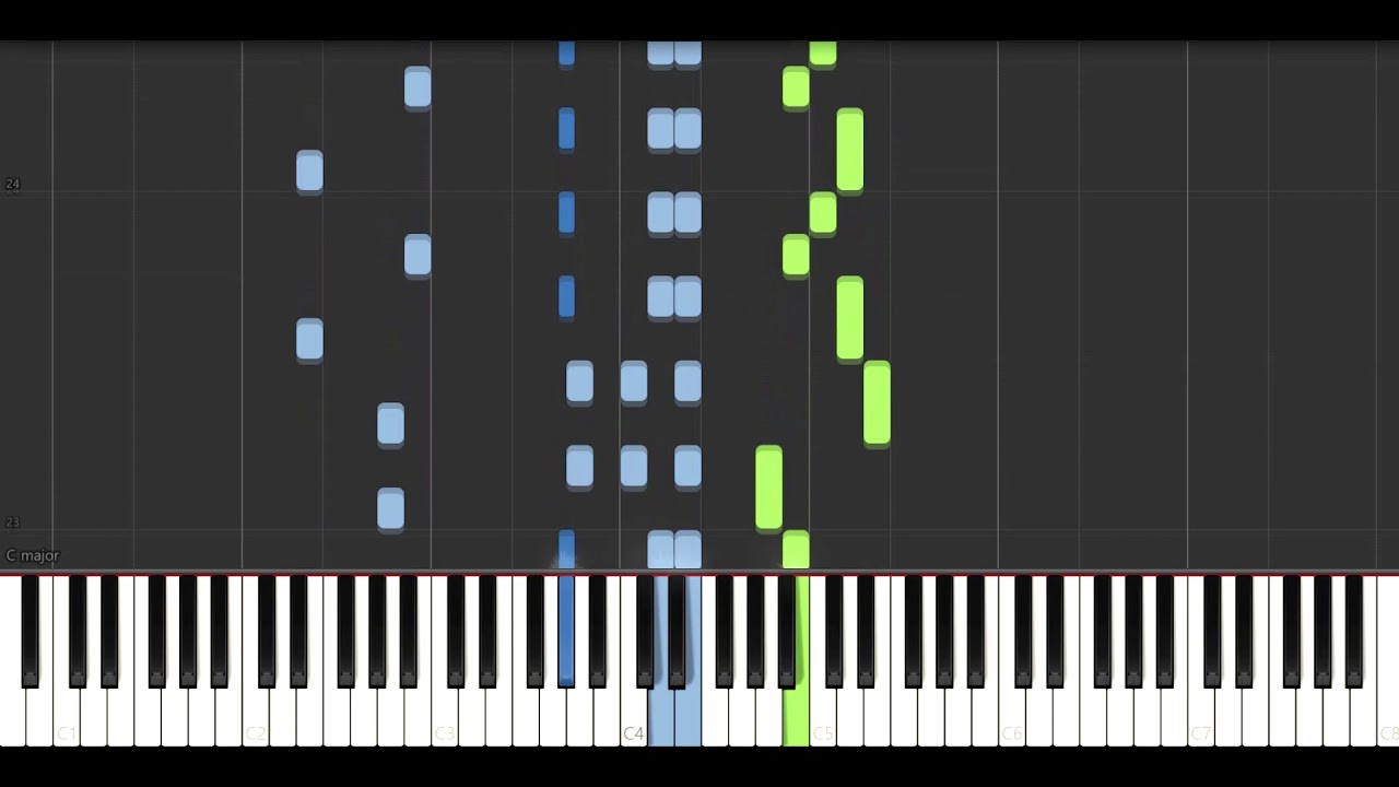 kalinka (Piano Tutorial Synthesia) - YouTube