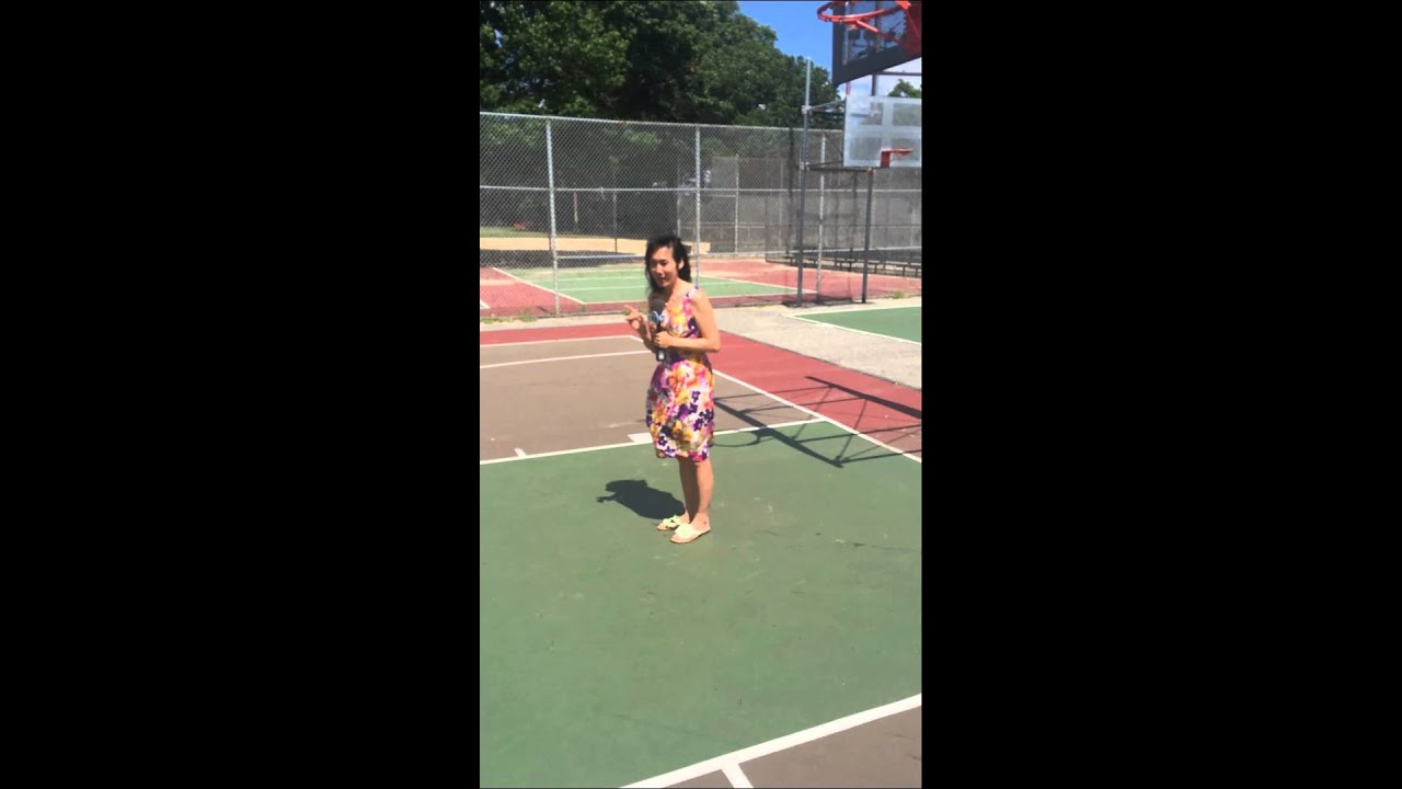 Dunk over Eyewitness news reporter channel 7 Lucy Yang!!!! - YouTube
