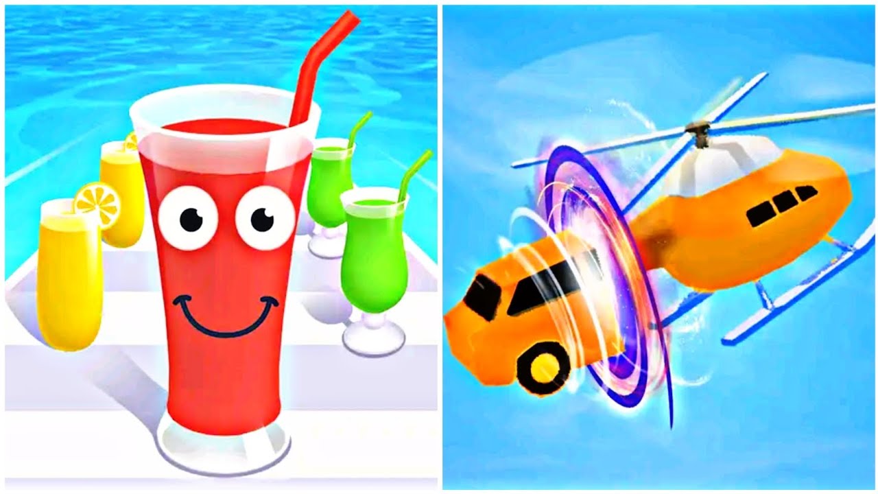 Most Satisfying 3D Mobile Games ! Juice Run Game ! | ! Shape Shifting ...