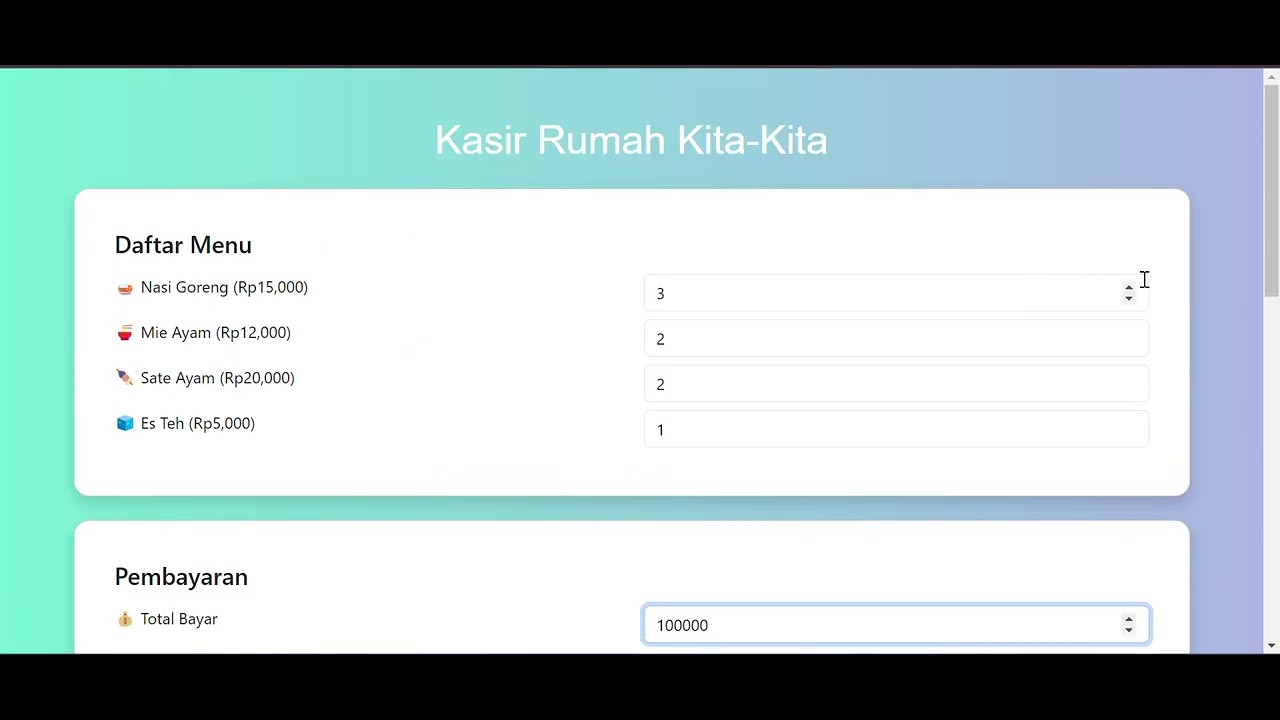 demo projek web rumah kita - kita - YouTube