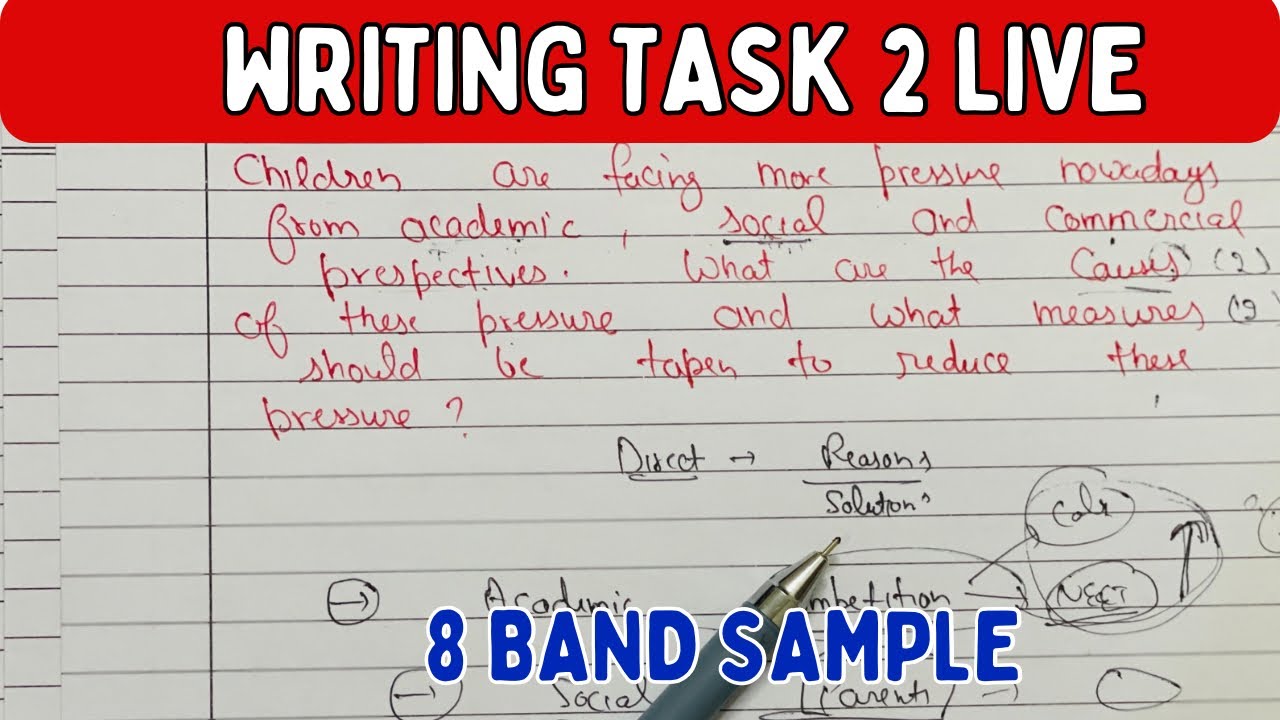 Live Writing - Task 2 Band 8 Sample in very Simple Way #ielts #youtube ...