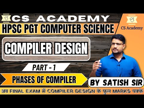 HARYANA HPSC PGT COMPUTER SCIENCE COMPILER DESIGN PART 1 - PHASES OF COMPILER | GO TO ...