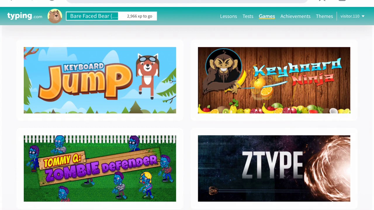Typing.com on an iPad - YouTube