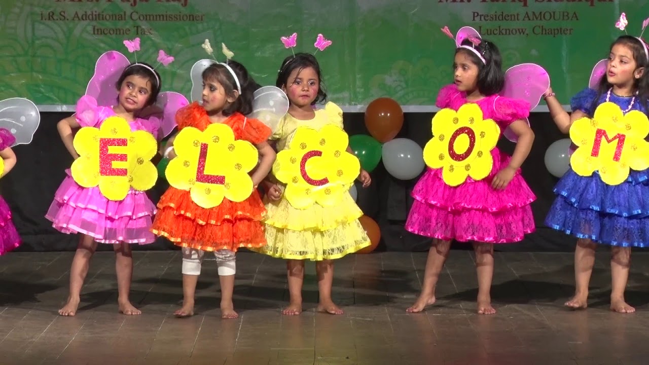 "Welcome Song" 3rd Annual Day Performed By Class - Play Group - YouTube