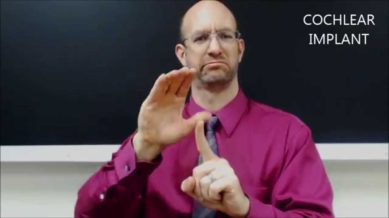 Signs for Cochlear Implant - U or Bent-V - YouTube