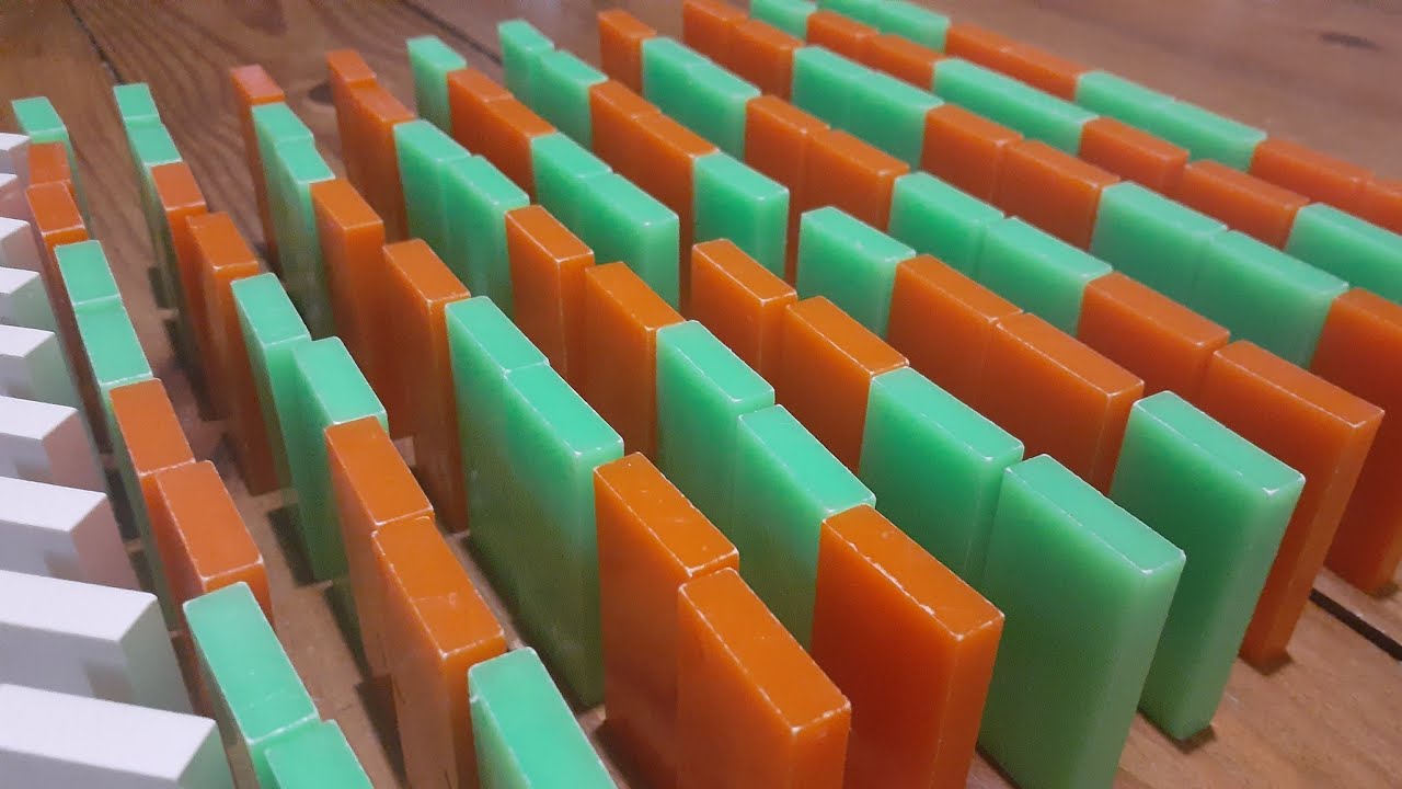 domino project 5/100 dominoes - YouTube