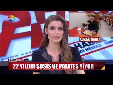 22 yıldır sadece sosis ve patates kızartması yiyor