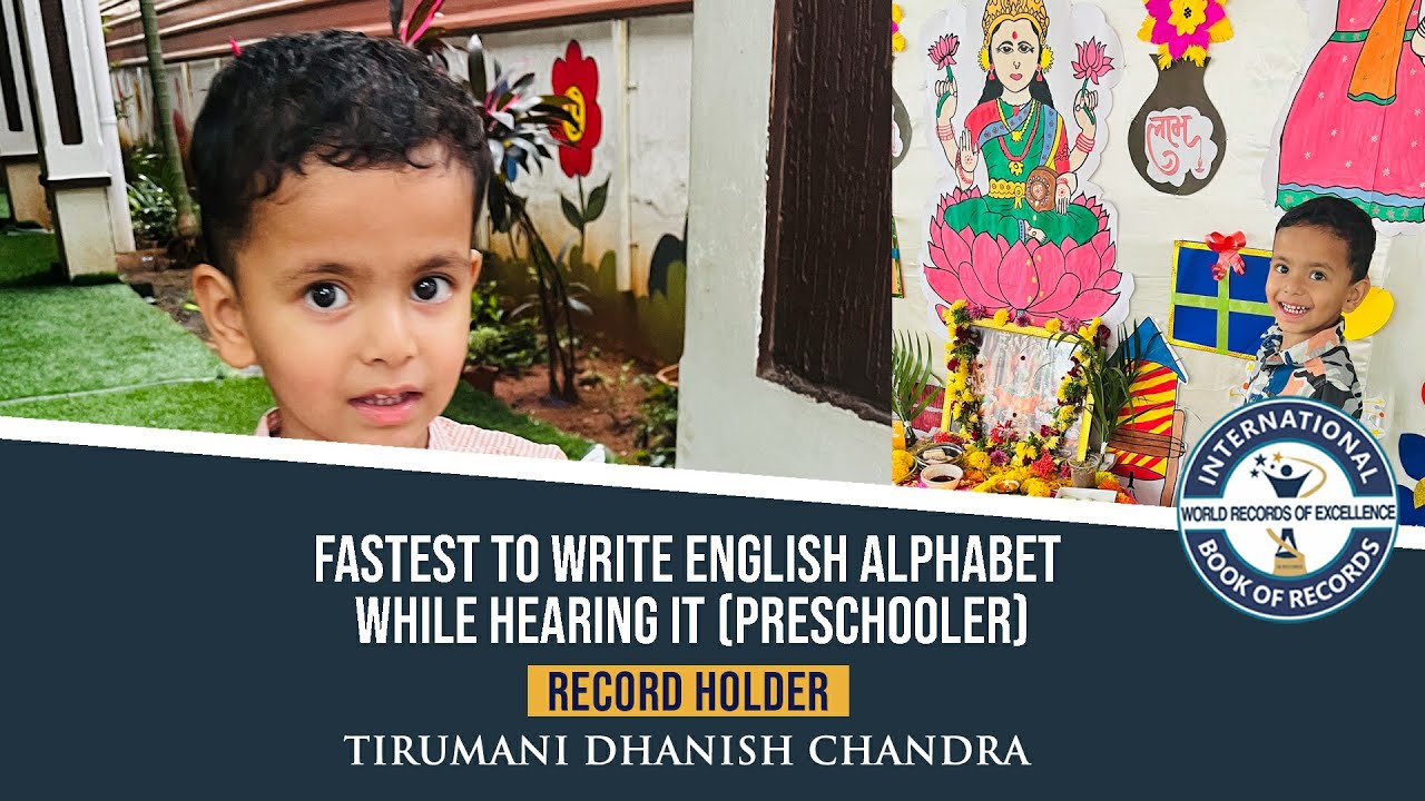 FASTEST TO WRITE ENGLISH ALPHABET WHILE HEARING IT (PRESCHOOLER) - YouTube