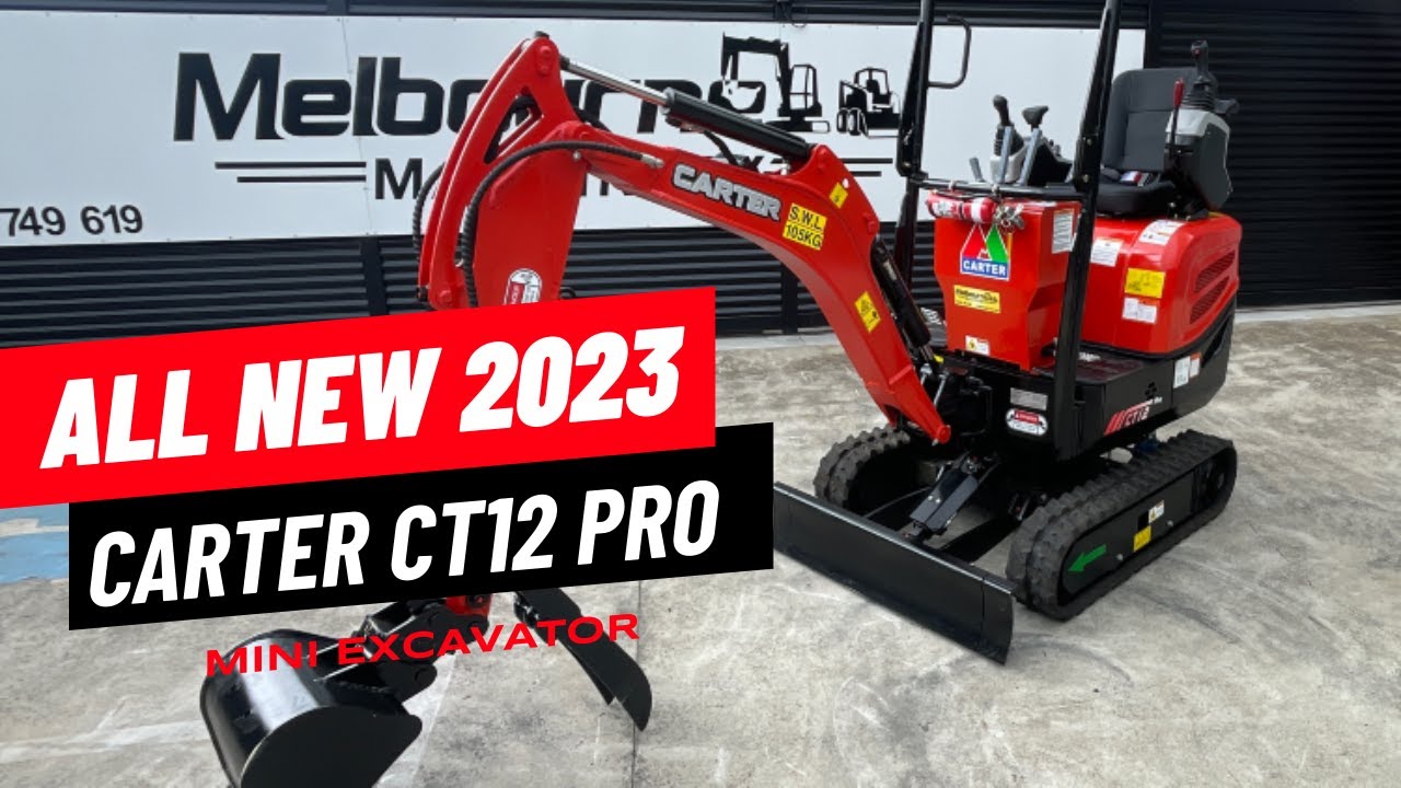 2023 1.4 T Carter CT12 Pro mini excavator package $22,990 - YouTube