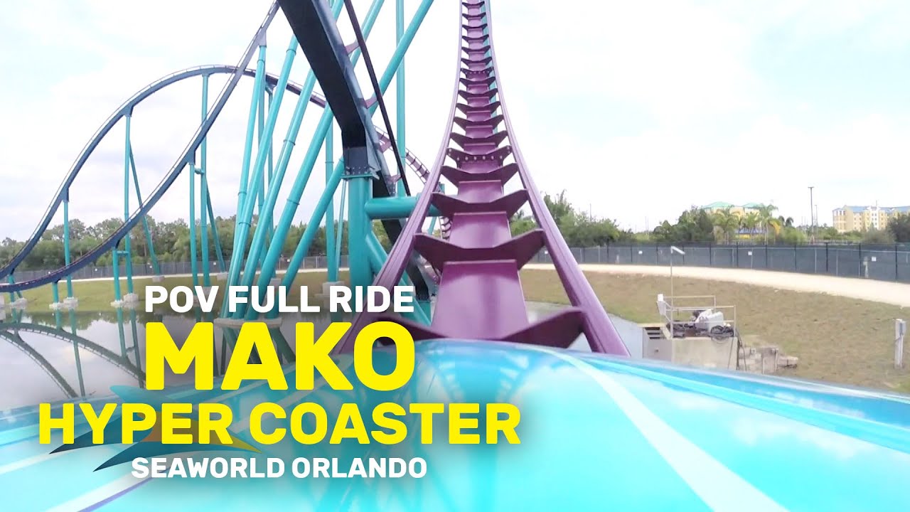 POV FULL RIDE: Mako Hyper Coaster at SeaWorld Orlando - YouTube
