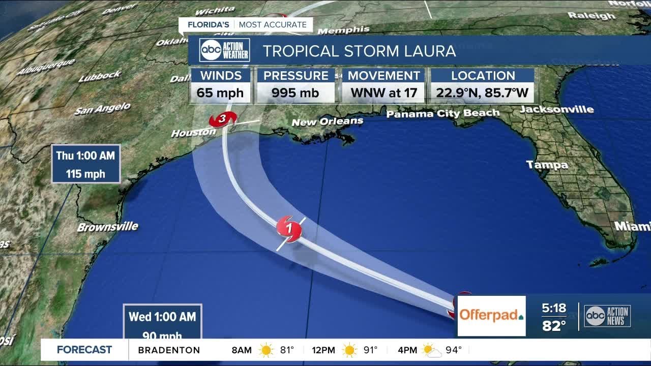 NHC: Laura to become 'major' Category 3 hurricane at landfall - YouTube