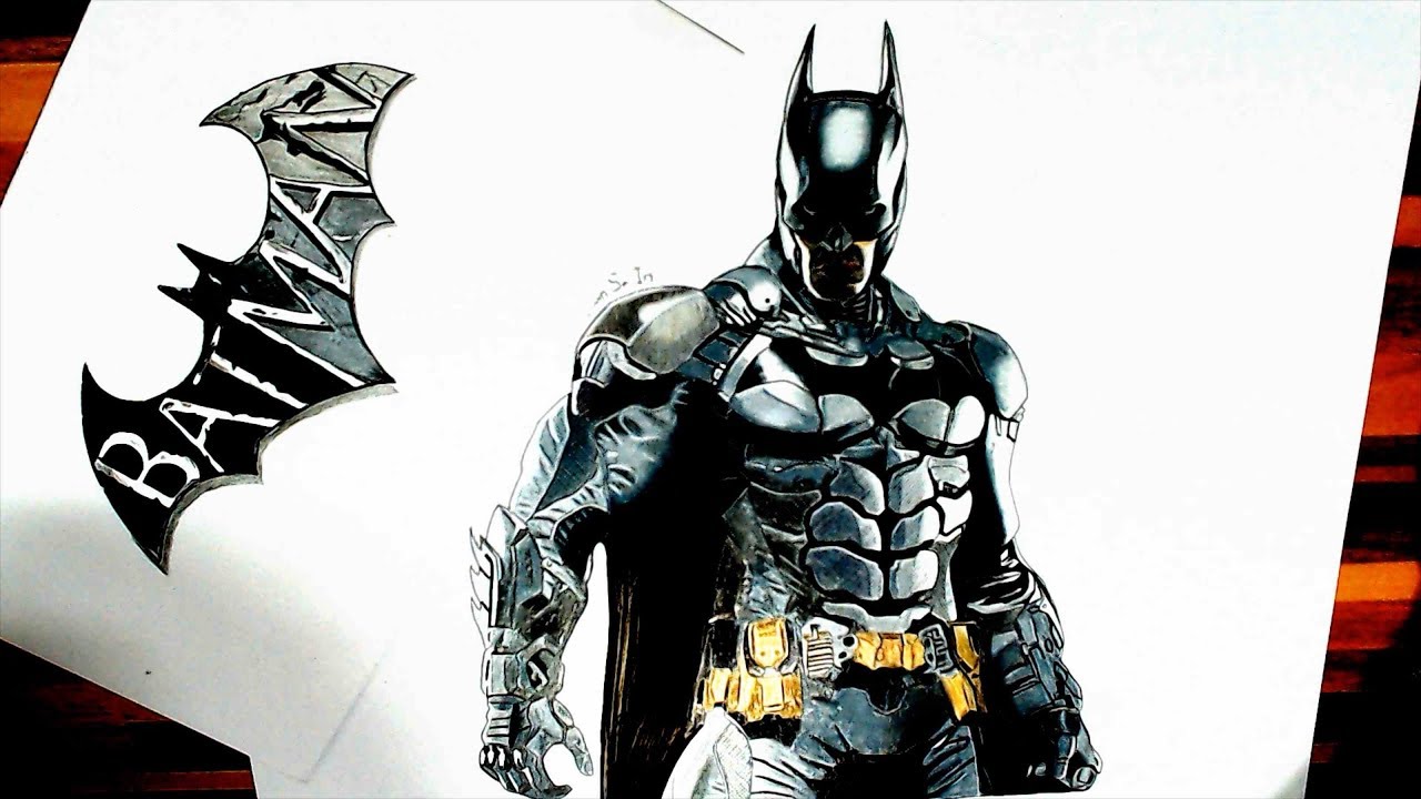 Speed drawing Batman : Arkham knight 베트맨 아캄나이트 그림그리기 - YouTube
