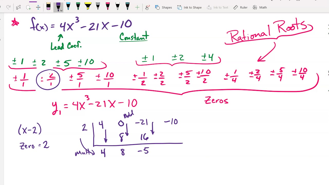 Rational Roots And Solving Polynomials YouTube rational-roots-and-solving-polynomials-youtube