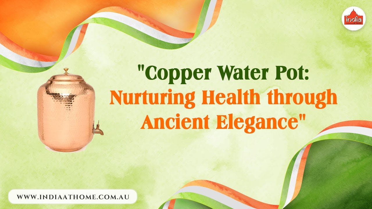 Copper Matka Water Dispenser Pot Big With Tap | India At Home - YouTube