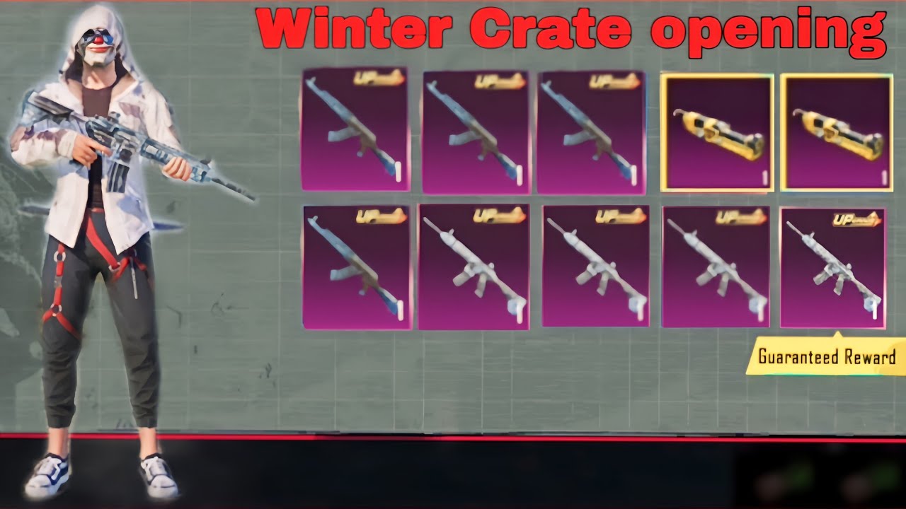 M416 Glacier & AKM Glacier Create Opening 😳 BGMI / PUBG / Winter crate ...