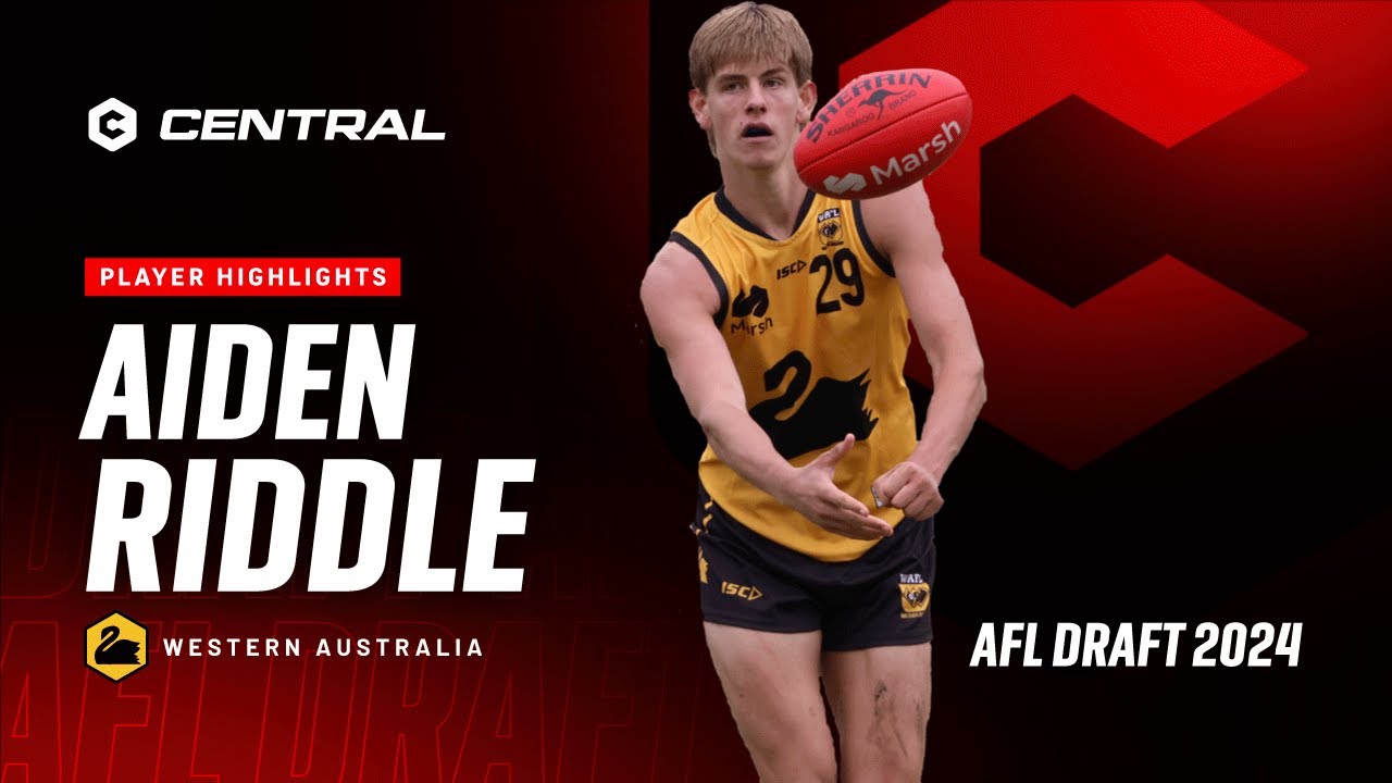 2024 AFL Draft - Aiden Riddle Player Highlights - YouTube