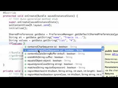 Android Application Development Tutorial - 58 - More with Preferences ...