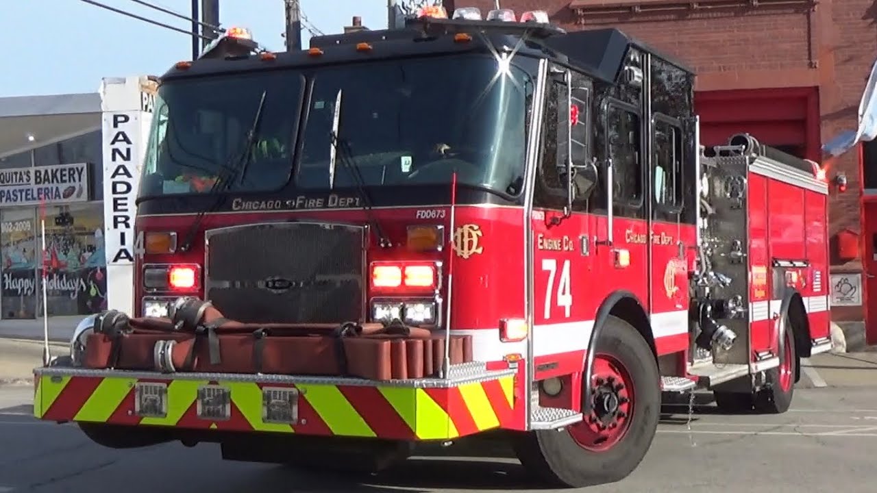 Chicago Fire Department Engine 74 Responding - YouTube