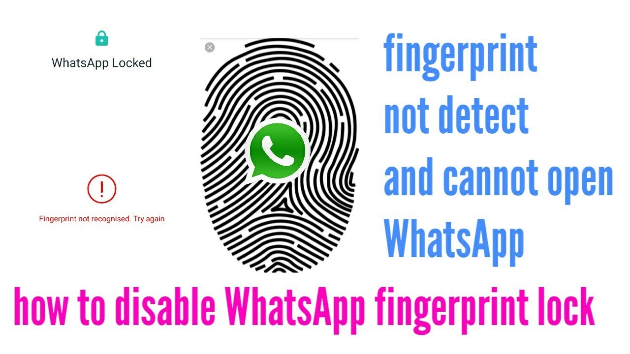 How To Disable Fingerprint On Whatsapp Fingerprint Not Working YouTube How To Disable Fingerprint On Whatsapp Fingerprint Not Working YouTube