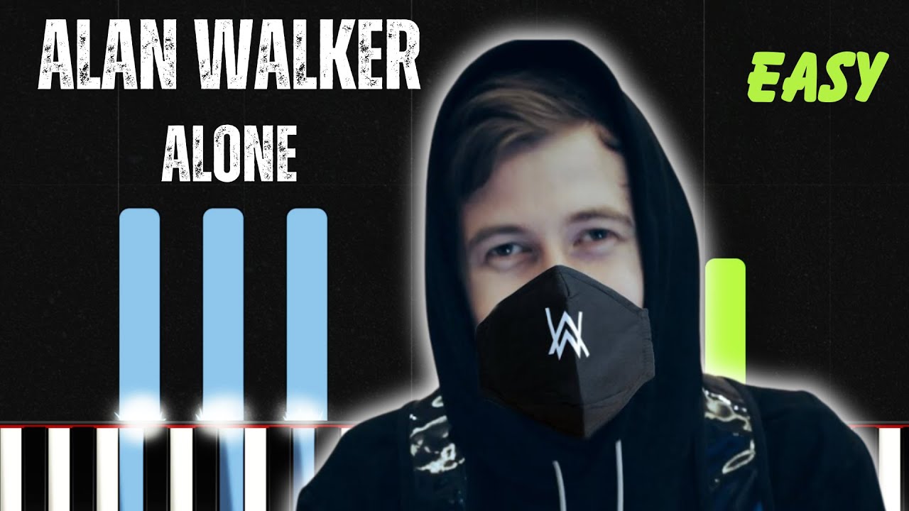Alan Walker - Alone | EASY Piano Tutorial 🎹🍇 - YouTube