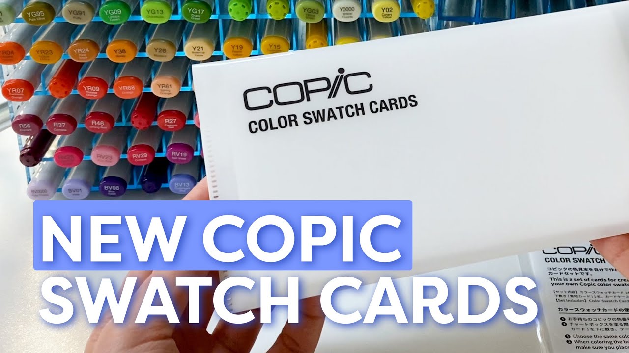 COPIC markers swatch cards | Swatching COPIC markers - YouTube