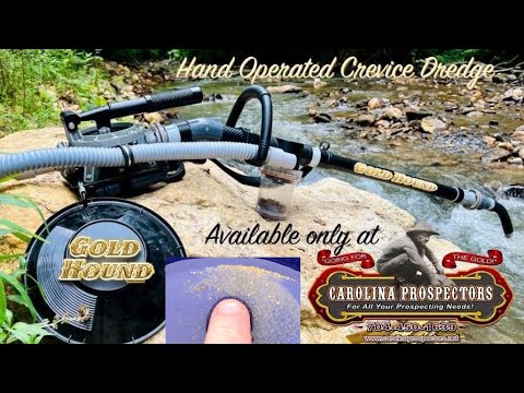 Taking the Gold Hound hand dredge prospecting - YouTube